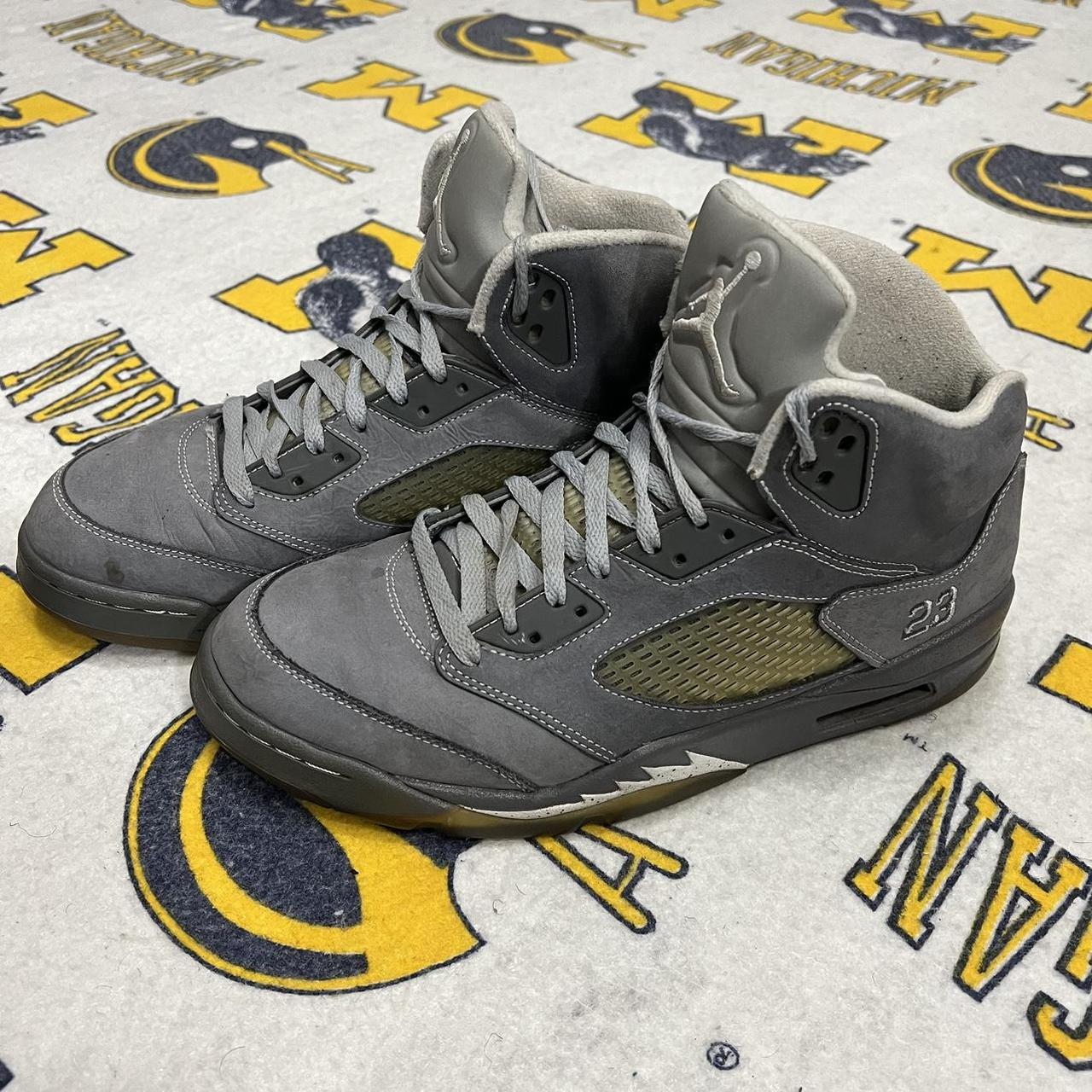 Air Jordan 5 Retro ‘Wolf Grey’ Men’s Size... - Depop