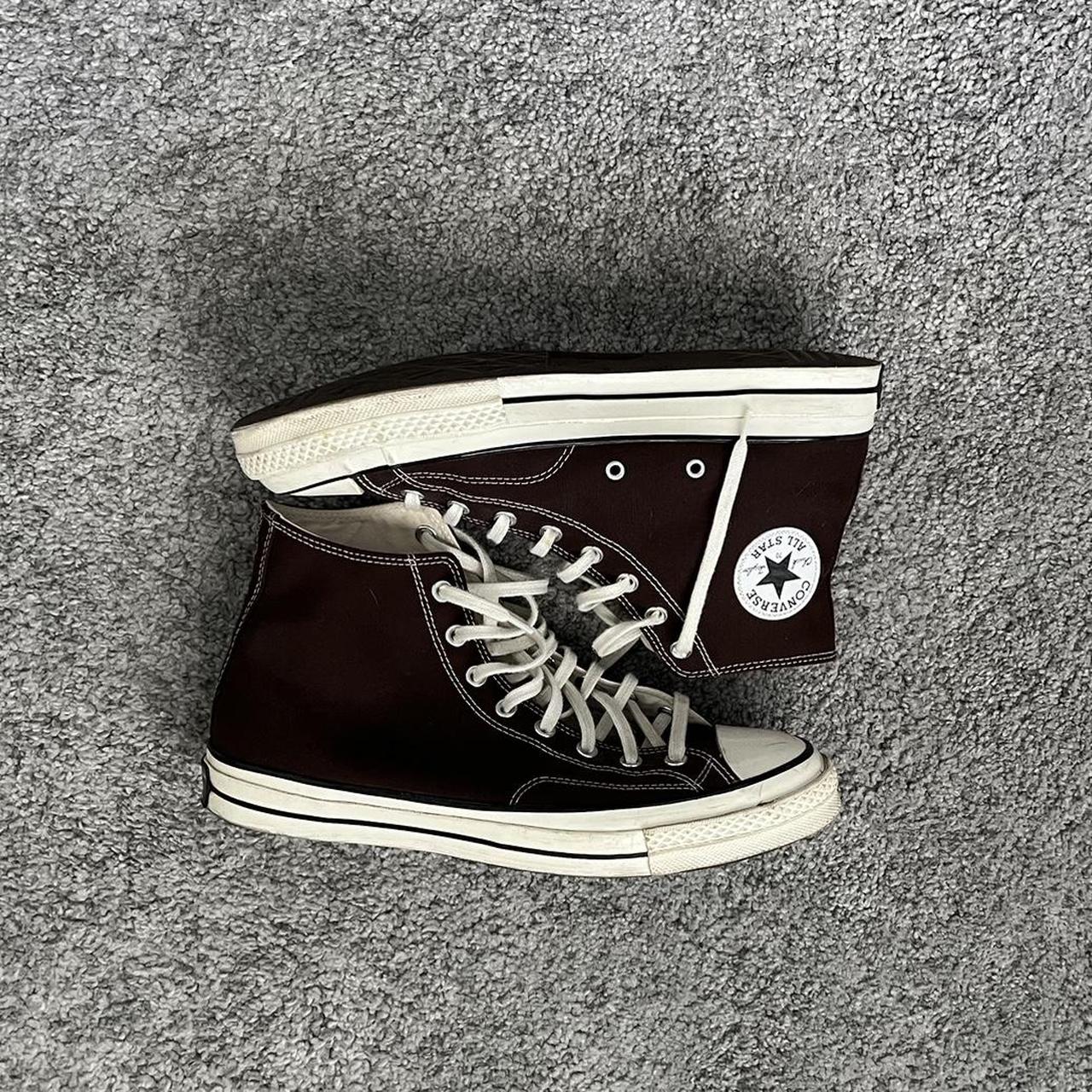 Brown Converse Chuck 7 Size 11 Some slight scuff... - Depop