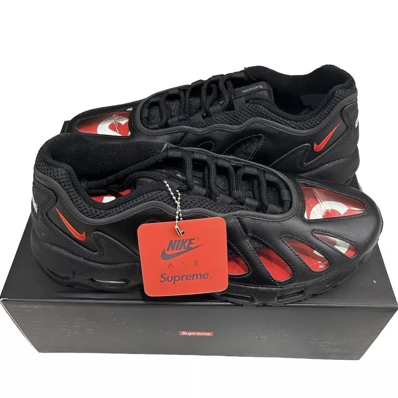 Supreme Black/Red Air Max 96 Trainers! New With... - Depop