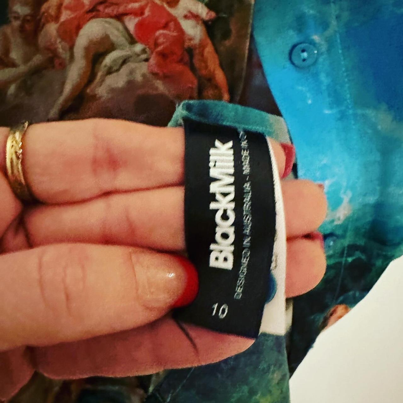 Black Milk sheer top - Depop