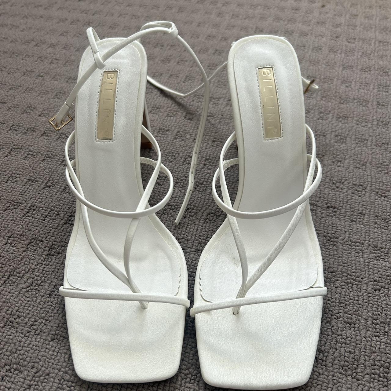 Billini white heels - only worn to try on. Style:... - Depop