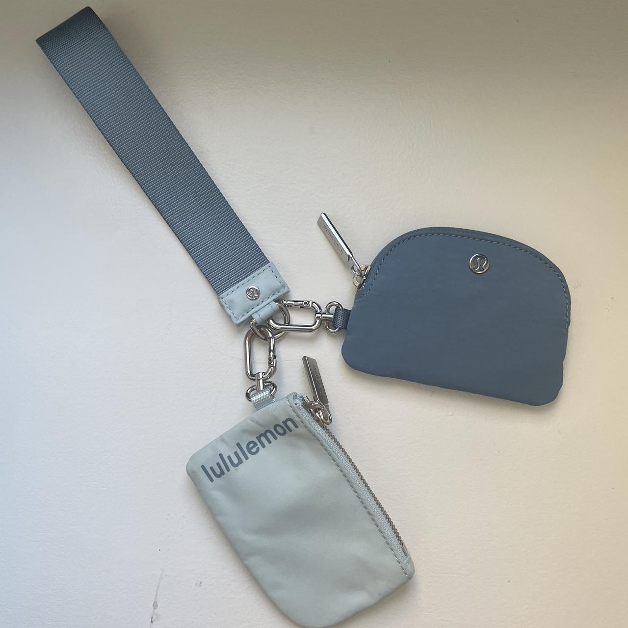 Lululemon dual pouch wristlet! Sold out blue color.... - Depop