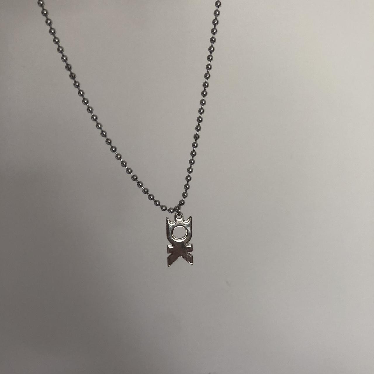️Silver homemade Frank Ocean Homer A-OK chain and... - Depop