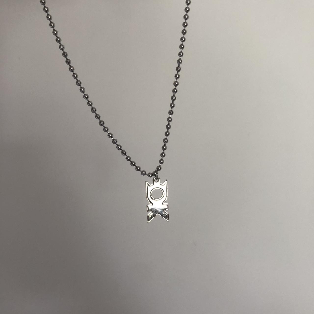 ️Silver homemade Frank Ocean Homer A-OK chain and... - Depop