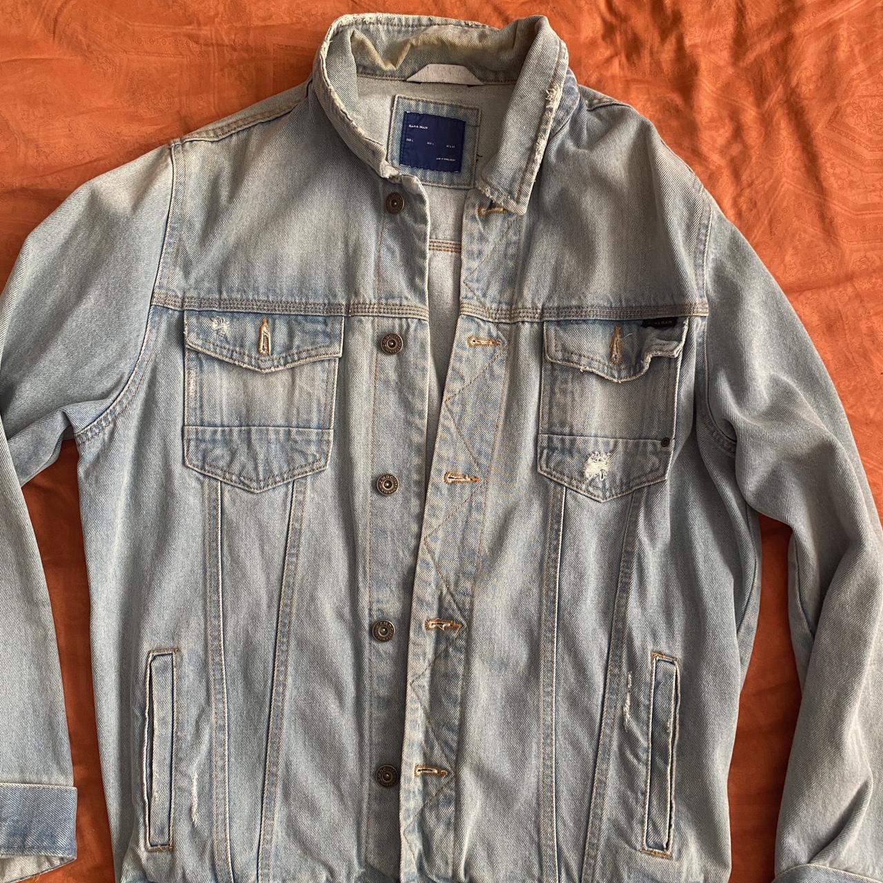 Zara Men's Blue Jacket | Depop