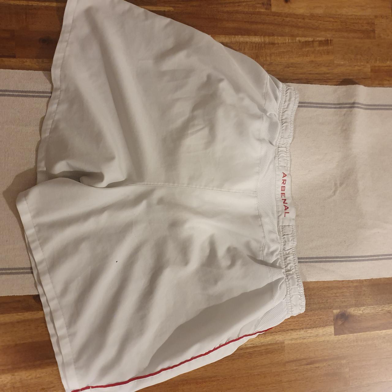 Arsenal Nike Dri-Fit Shorts Colour: White Size:... - Depop