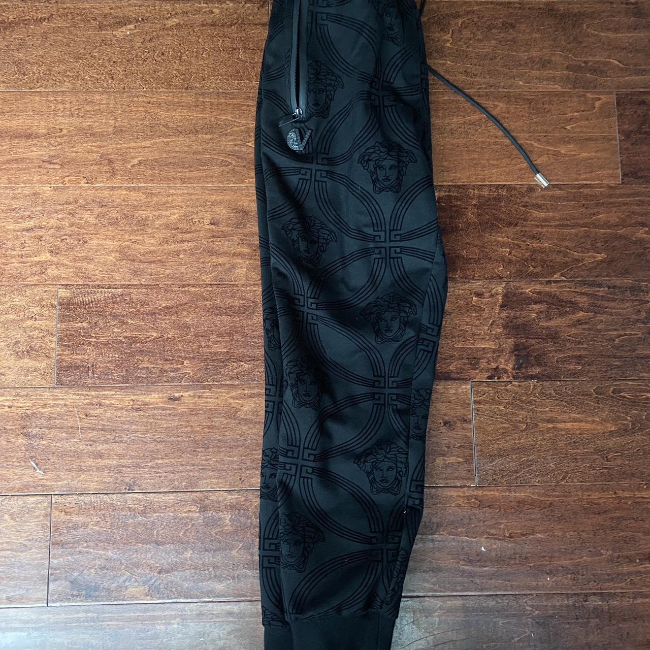 Versace Medusa Joggers – Black Monogram... | Depop
