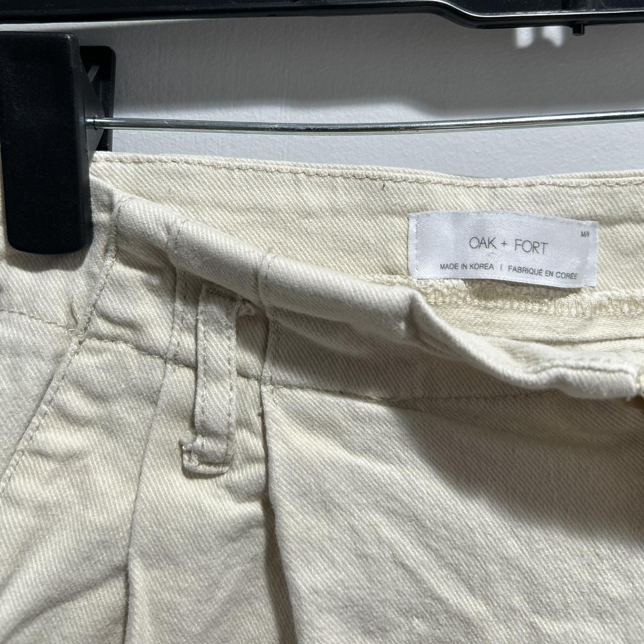 Oak + Fort pants Color: Creme Size: M I see one... - Depop