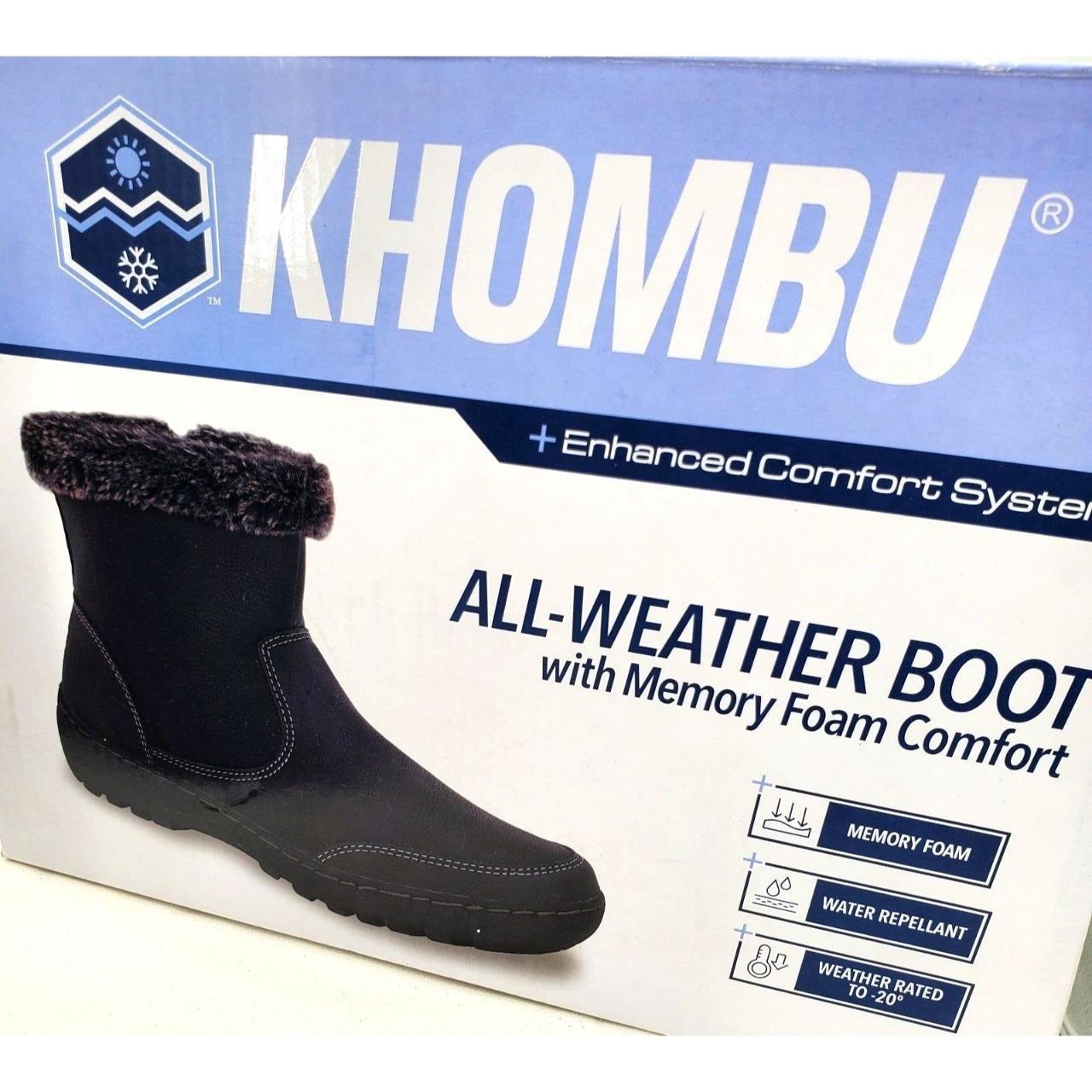KHOMBU Boots Woman's 6 Outdoor Black Faux fur... - Depop