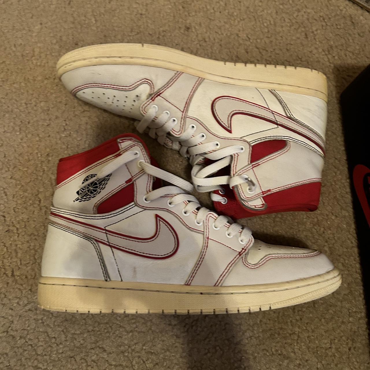 Jordan 1 Phantom Gym Red #jordans #jordan Yellowing... | Depop