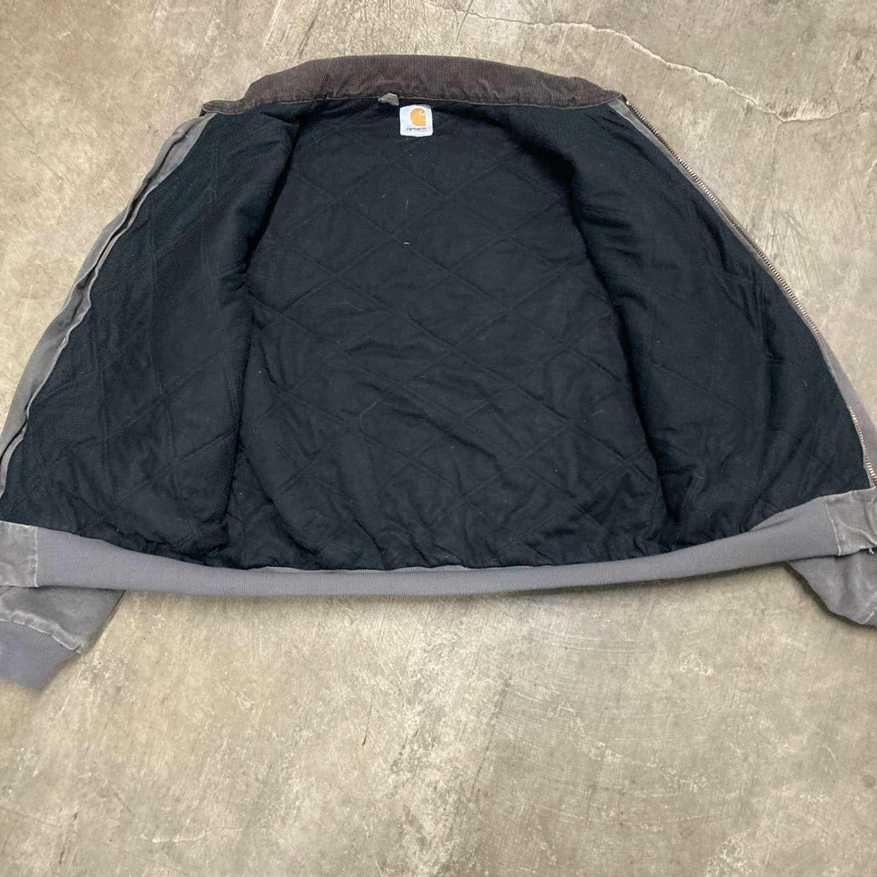 90s Mocha Brown Carhartt Santa Fe Quilt Lined Jacket... - Depop