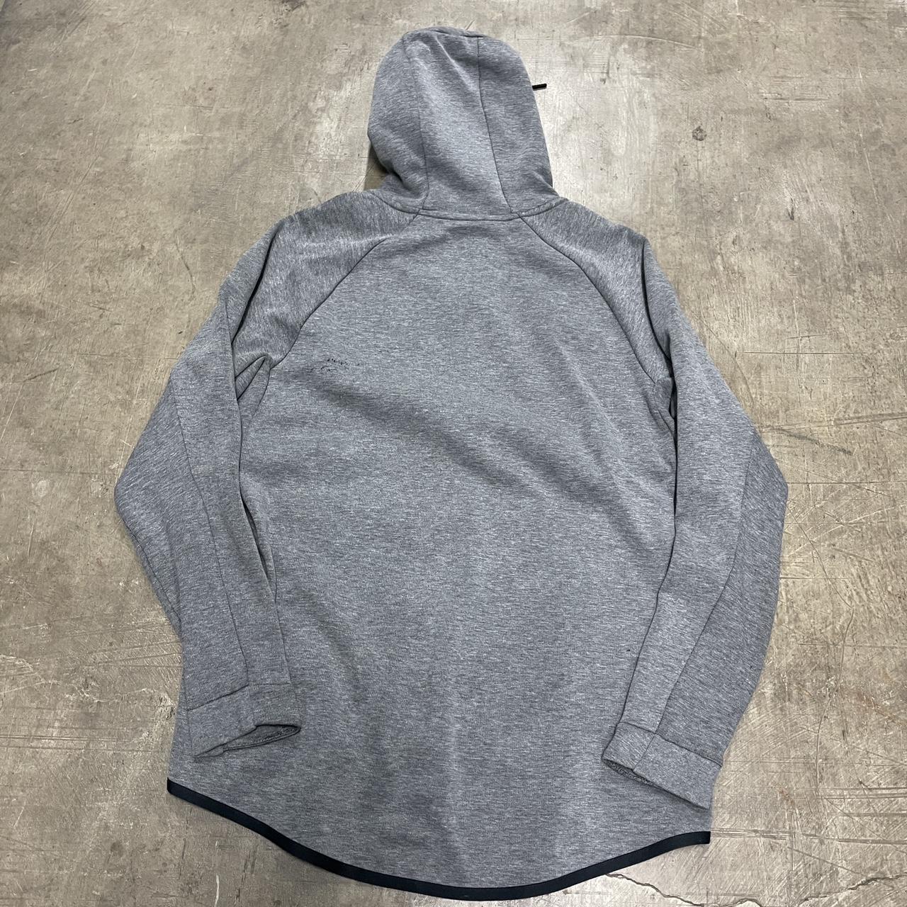 Gray Nike Tech Fleece Hooded Zip Up Jacket Size... - Depop