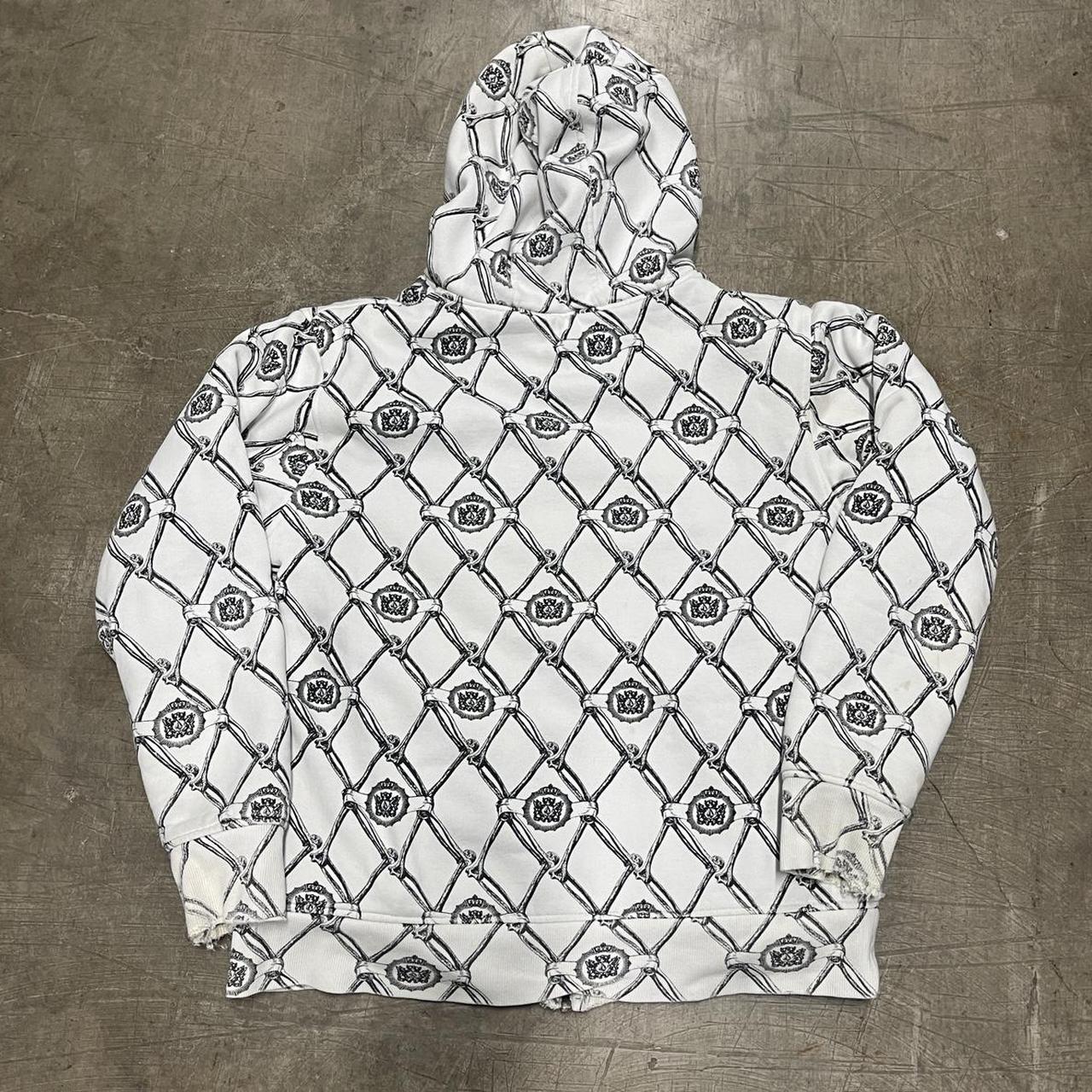 Y2K Volcom Grail Black and White Heavy Fur Lined Zip... - Depop