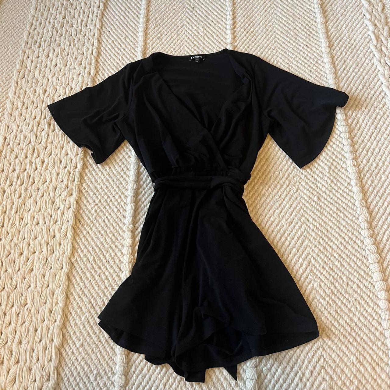 Express Women's Black Playsuit-romper | Depop