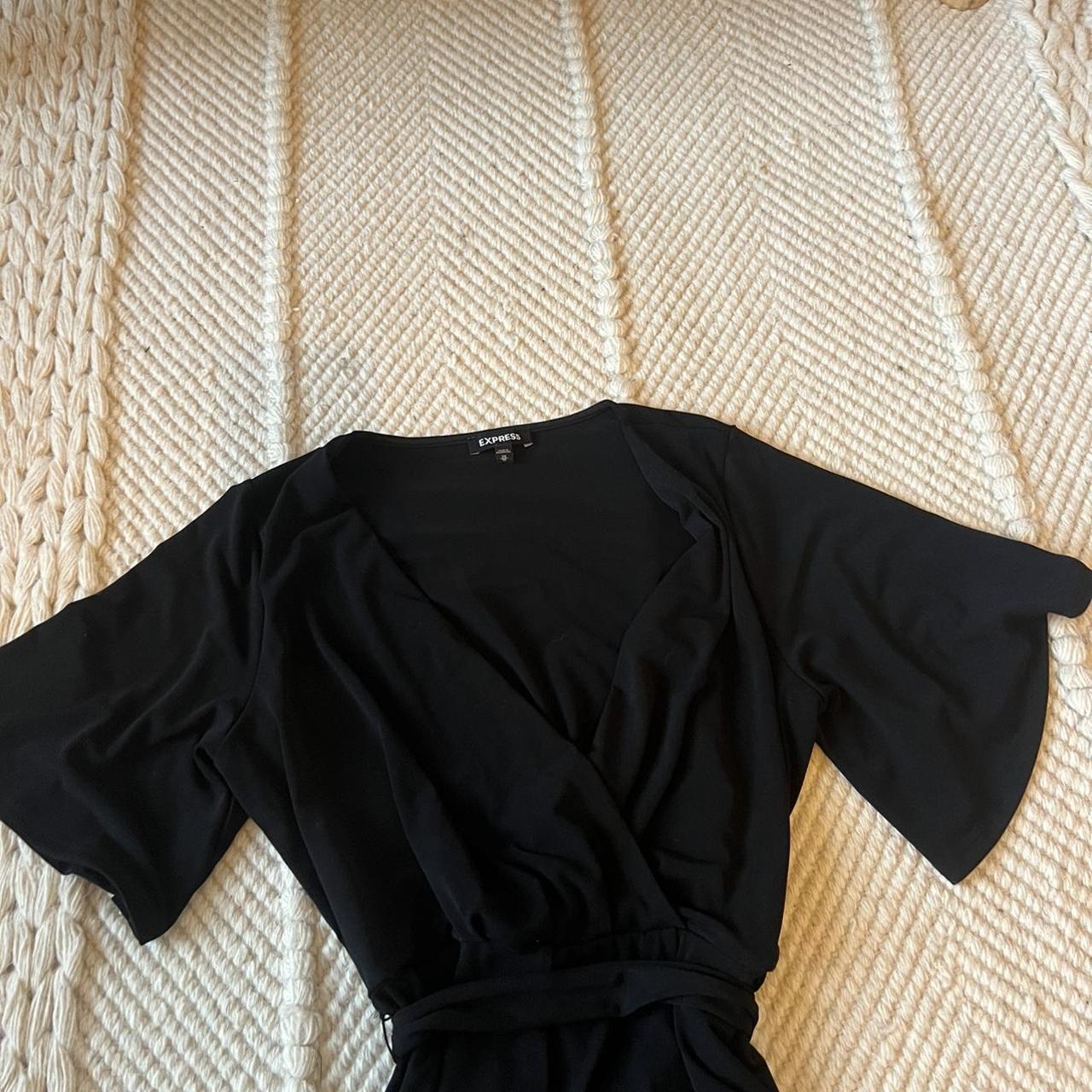 Express Women's Black Playsuit-romper | Depop