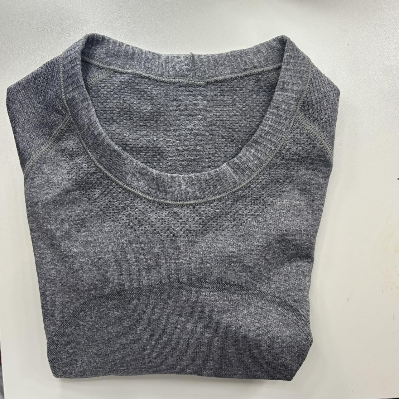 - grey Lululemon Swiftly Tech top - breathable... | Depop