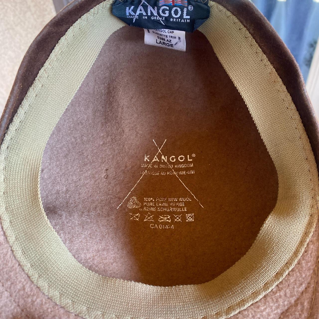 Vintage Brown Kangol Hat Size: Large Minor wear - Depop