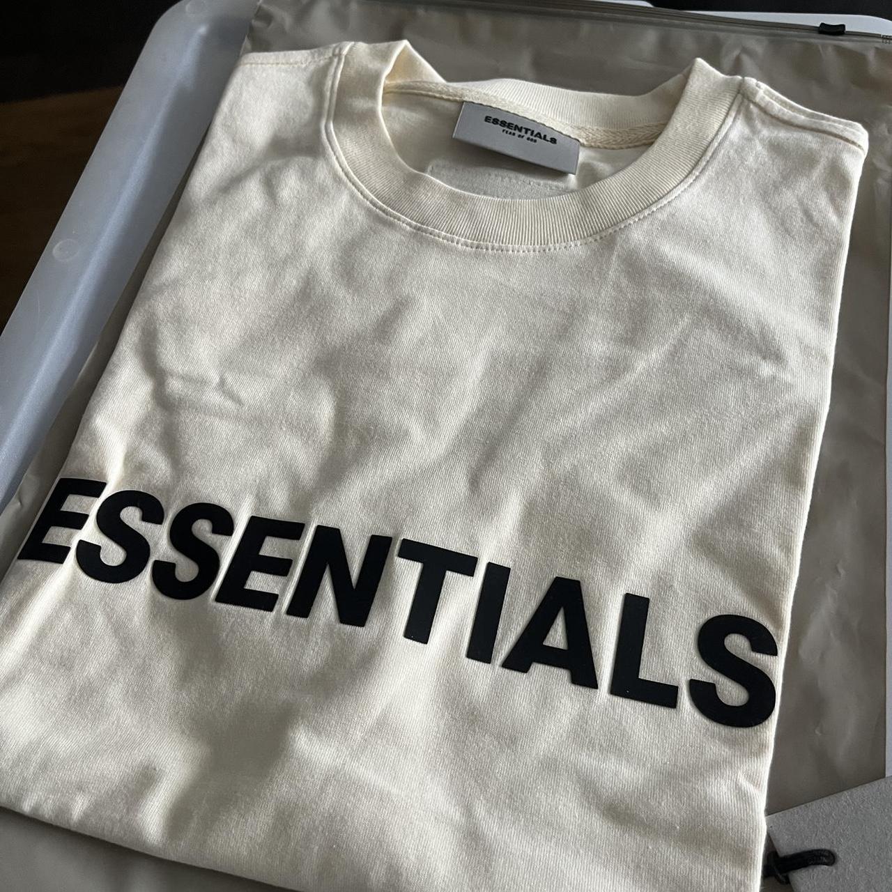 Fear Of God Essentials SS20 Buttercream Tee DSWT /... - Depop