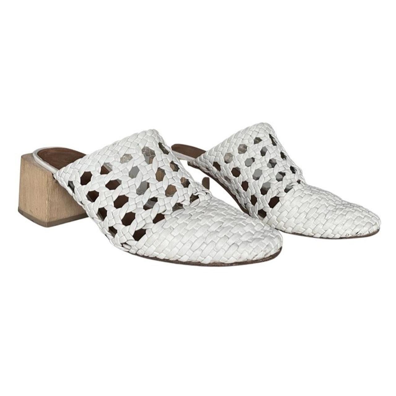 LOQ White Woven Mules Women's size 36 shoes (6... - Depop