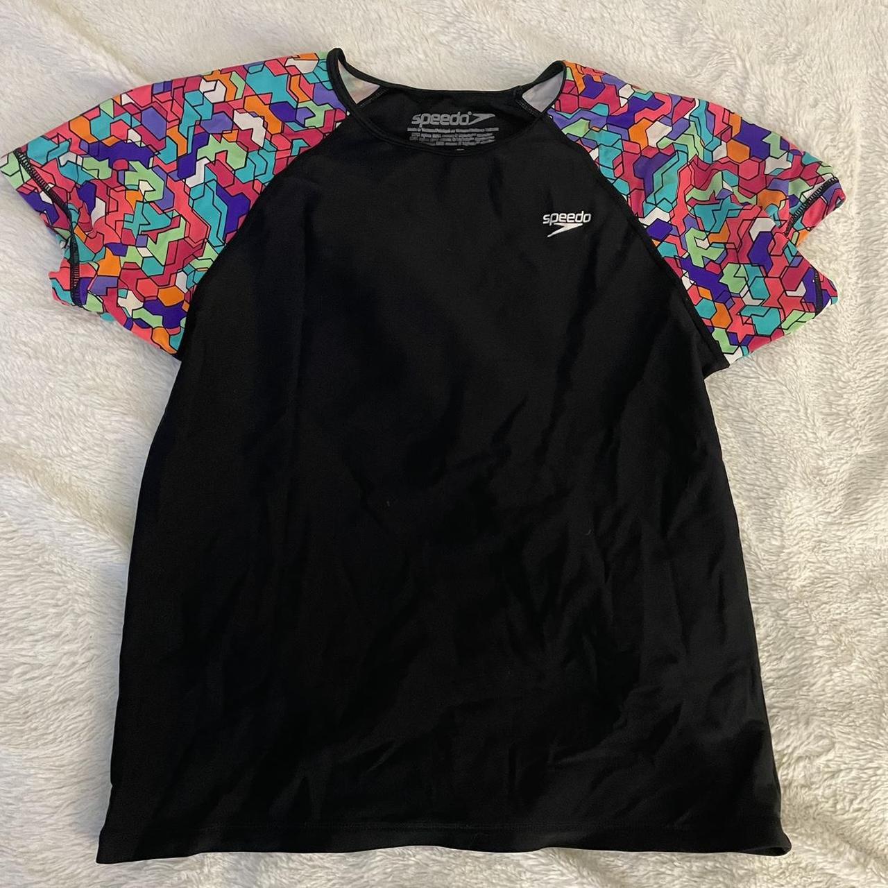 Rashguard with geometric sleeves Speedo Rash... - Depop