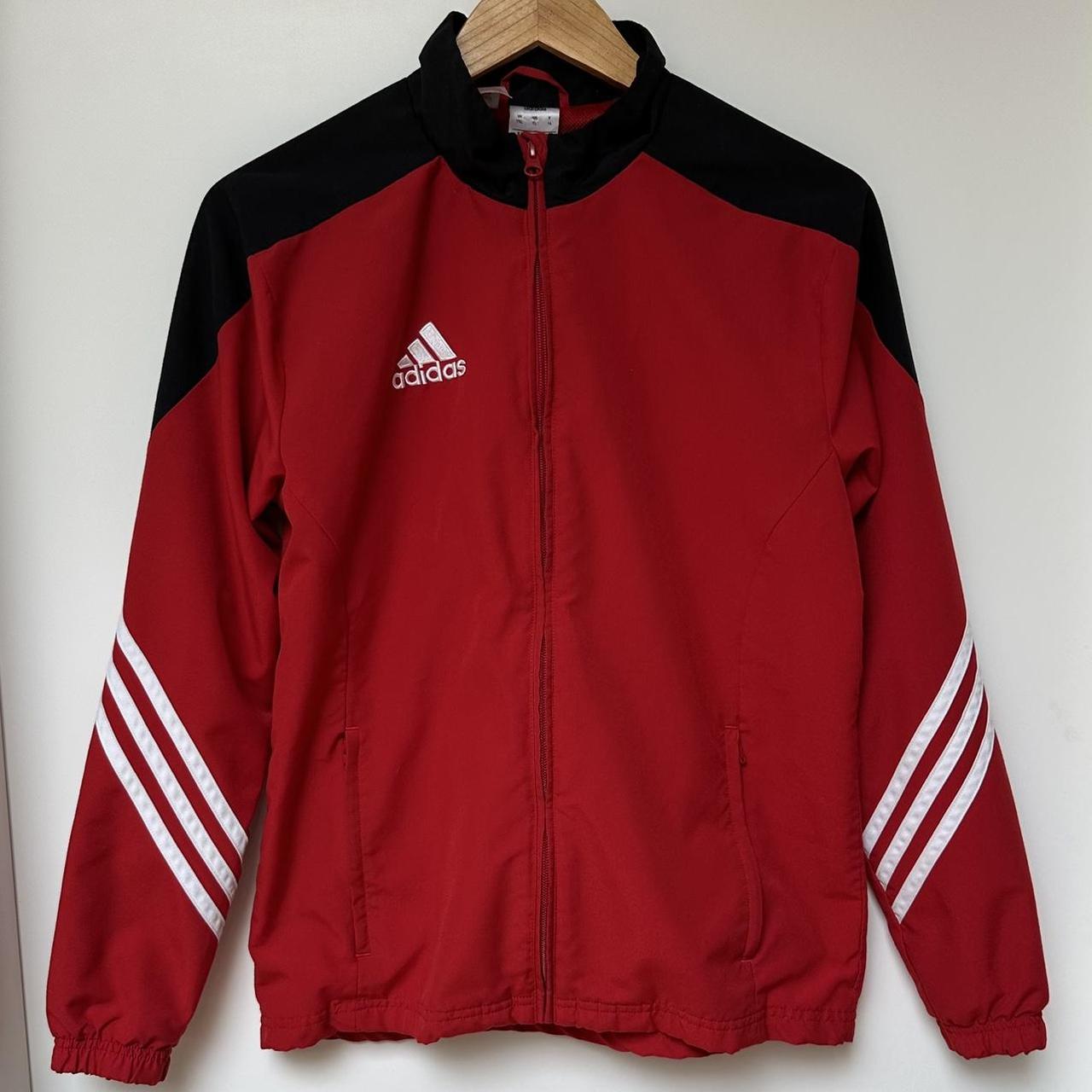 Red Adidas Jacket -not sure about the size, i would... | Depop