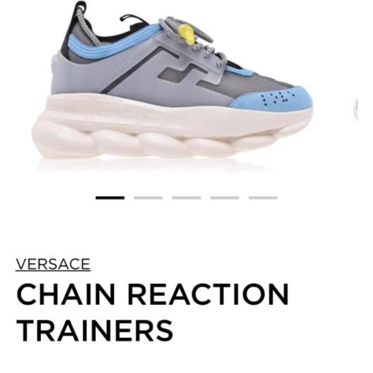 Versace Chain Reaction Trainers Size - 9 Worn once /... - Depop