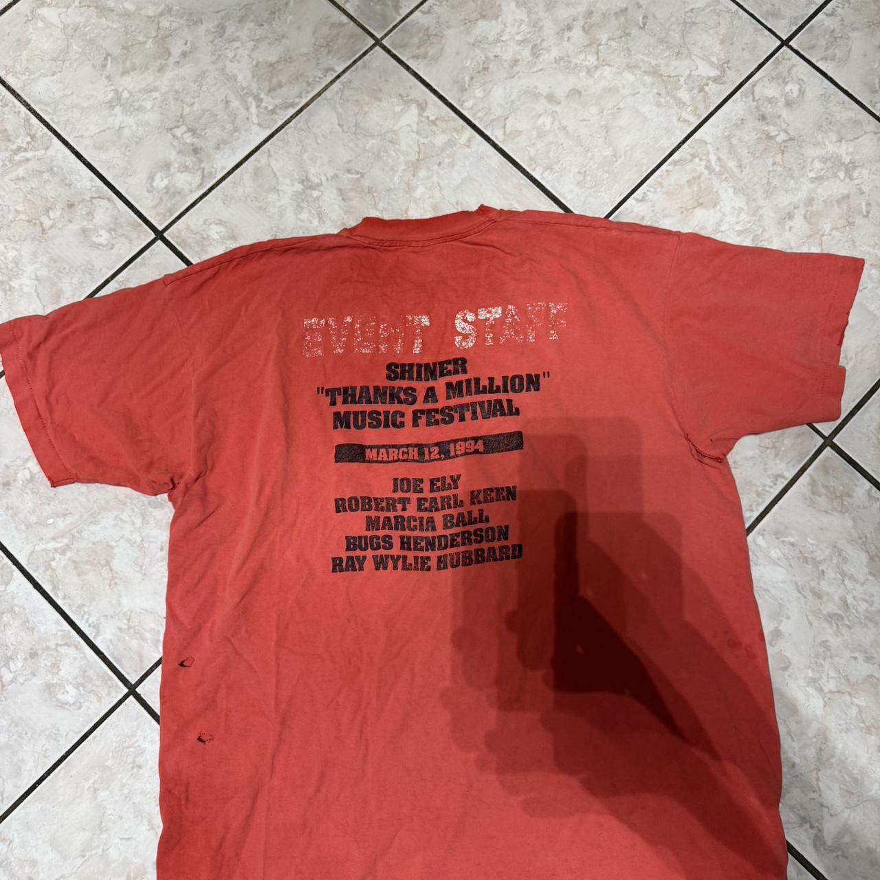 Thrashed 1994 Shiner Rock Festival T | Depop