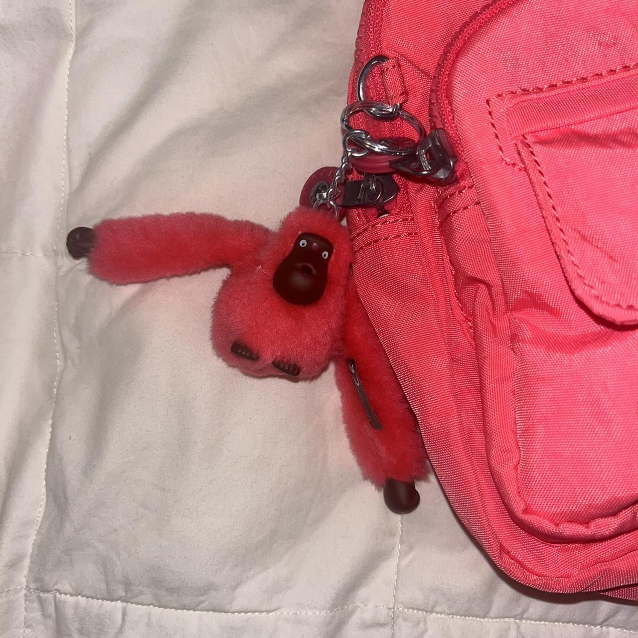 Hot pink small Kipling bag Comes with charm 🩷 Brand... - Depop
