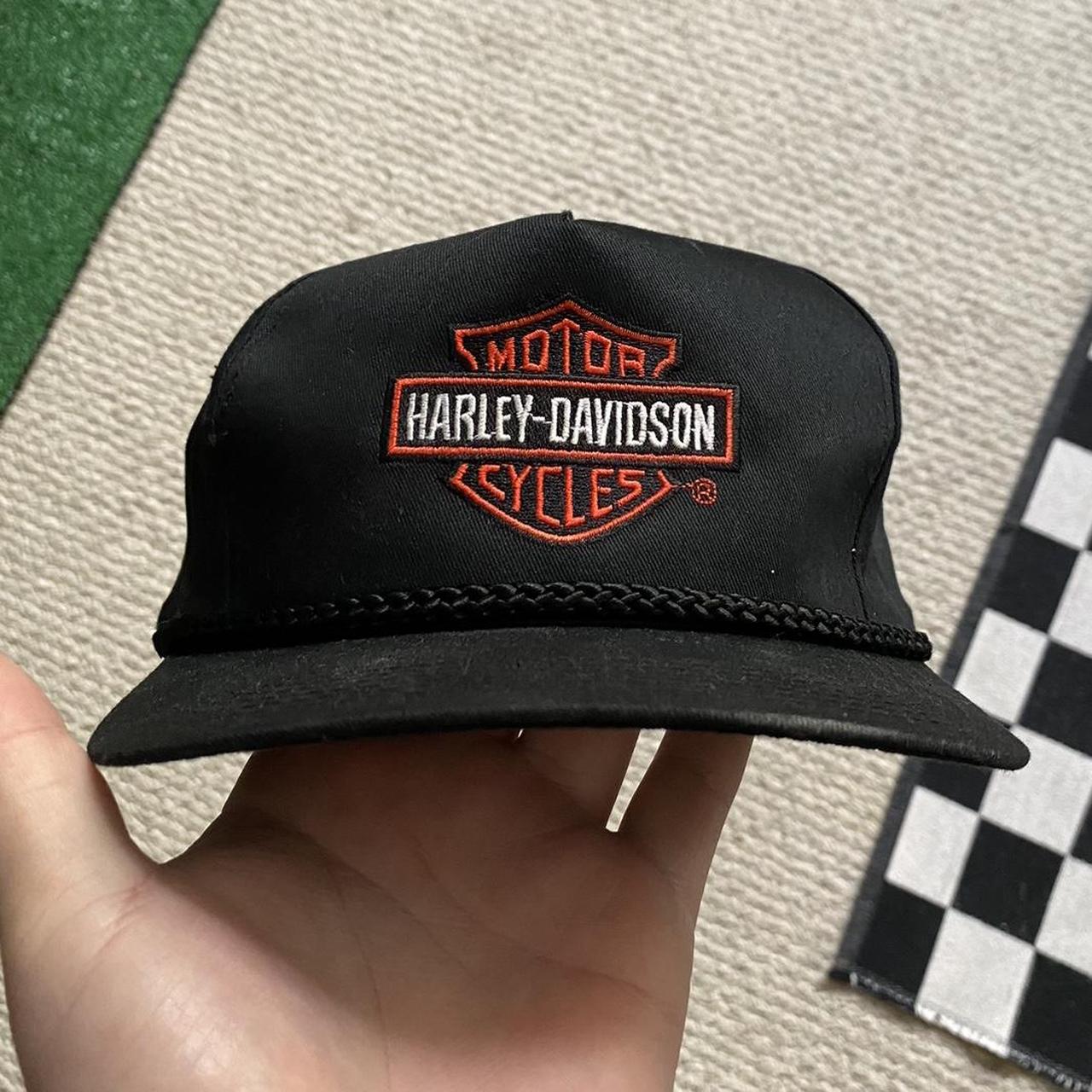 Vintage Harley Davidson Snapback Great condition - Depop