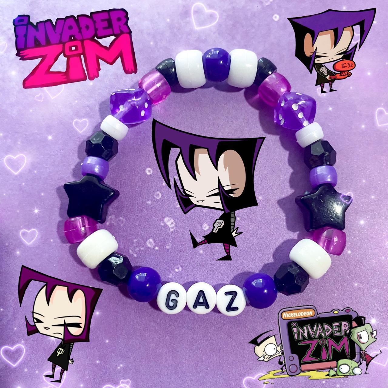 Absolutely Adorable Invader Zim Gaz Handmade Beaded... - Depop