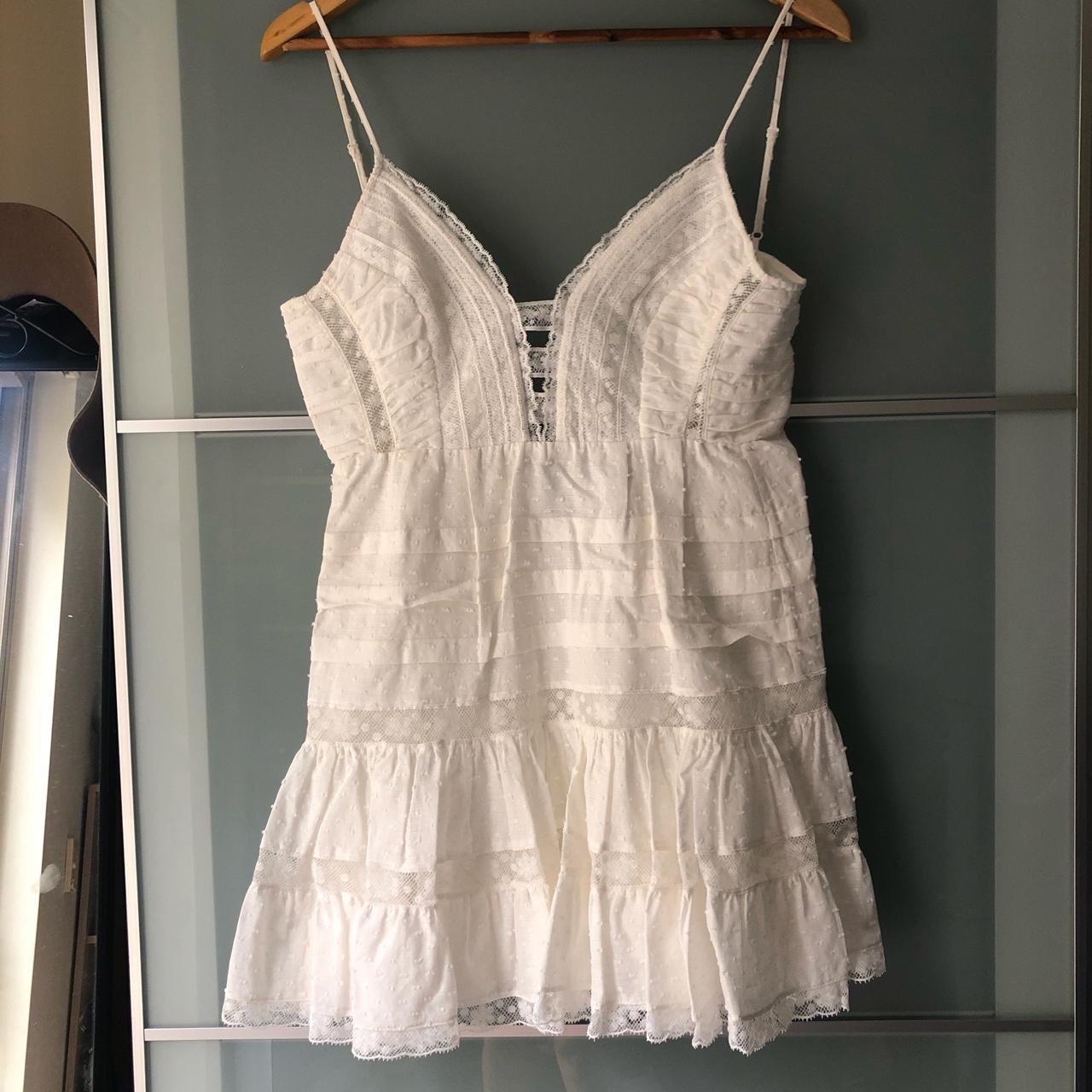 White Zimmerman dress in size OP Worn once and still... - Depop