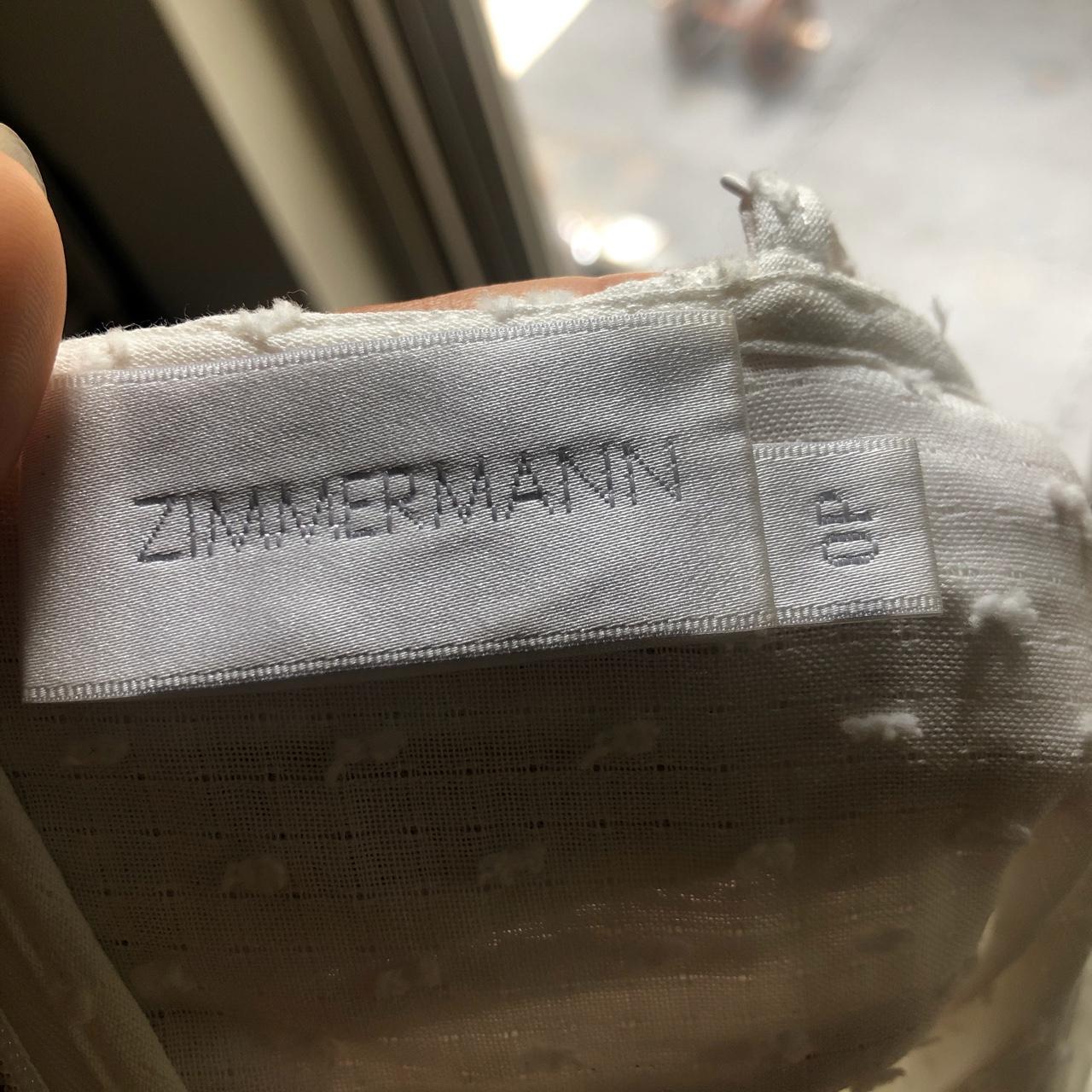 White Zimmerman dress in size OP Worn once and still... - Depop