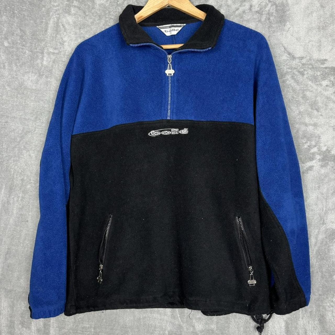 Vintage 90s Bolle fleece quarter zip fleece pullover... | Depop