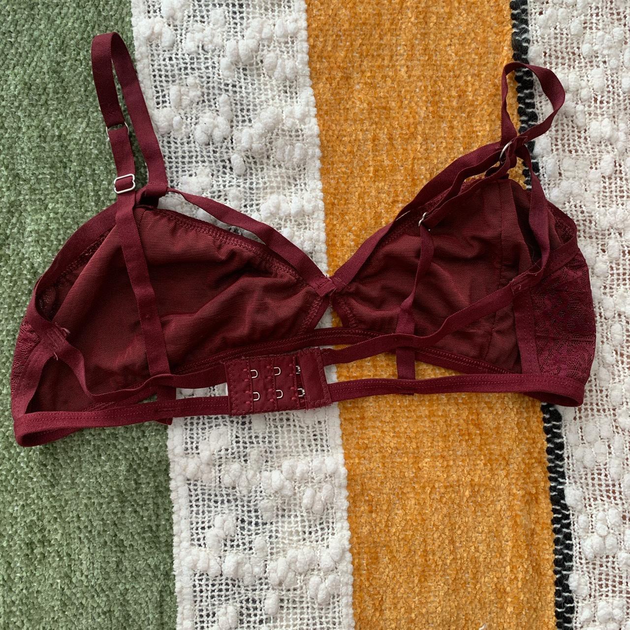maroon bralette from Tilly’s, unused without tags.... - Depop