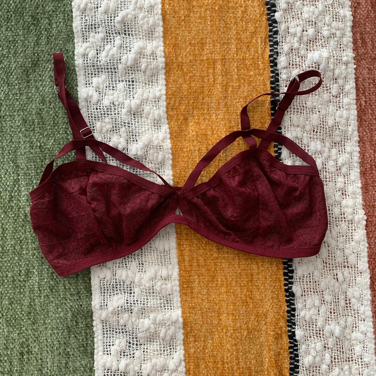 maroon bralette from Tilly’s, unused without tags.... - Depop