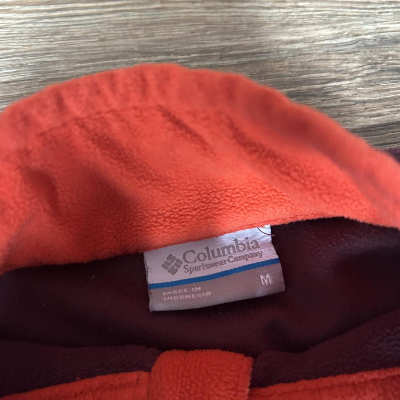 Maroon and orange Virginia Tech fleece #VirginiaTech... | Depop