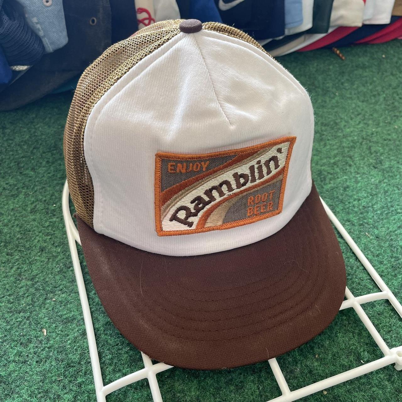 80s Ramblin Root Beer Hat -Kap II tag ️ -No... - Depop