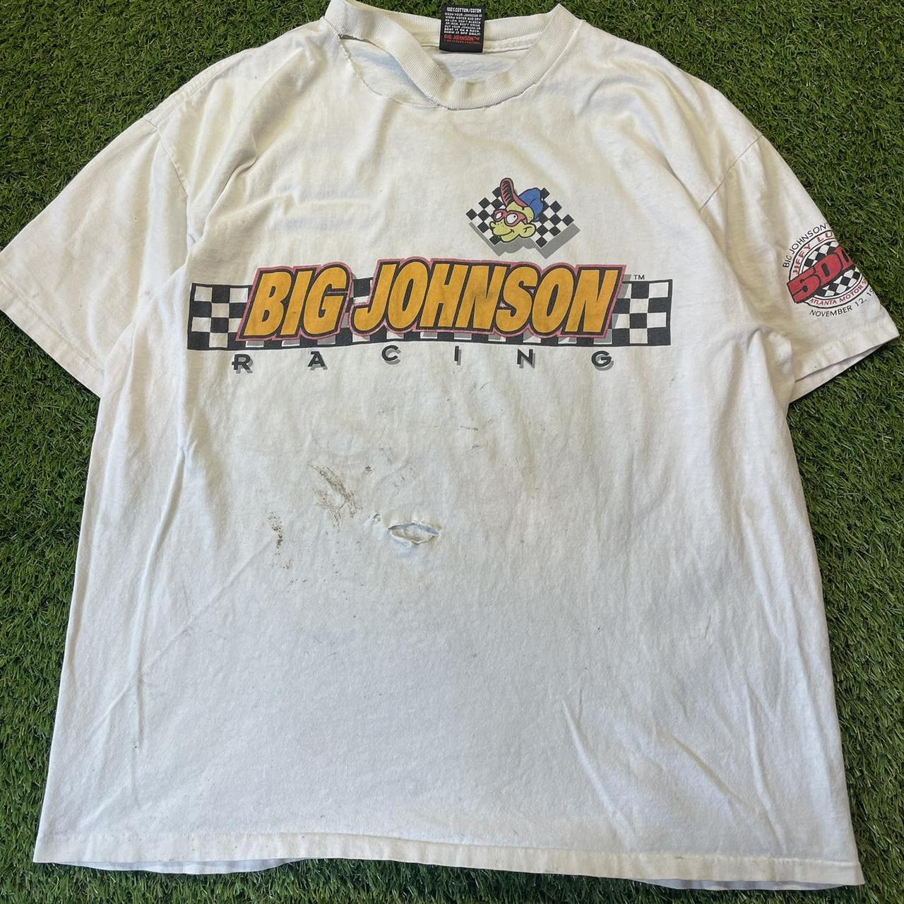 1994 Big Johnson Racing T-Shirt -Flaws... - Depop