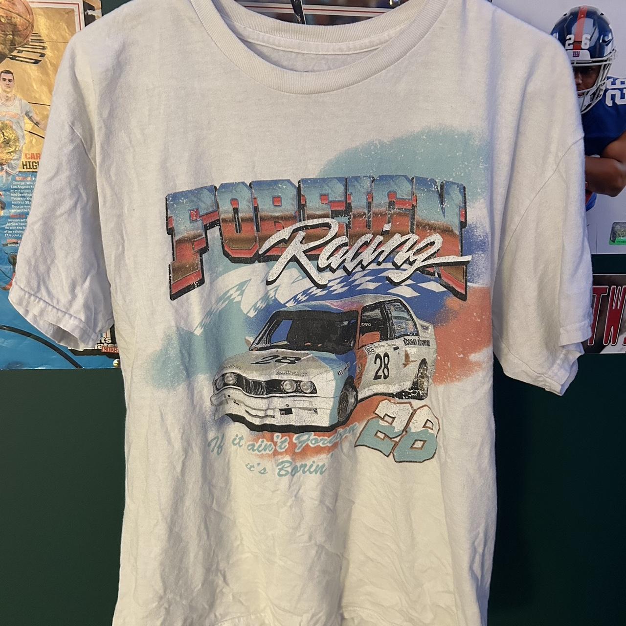 Pacsun racing tee. Cool graphic. Size M - Depop