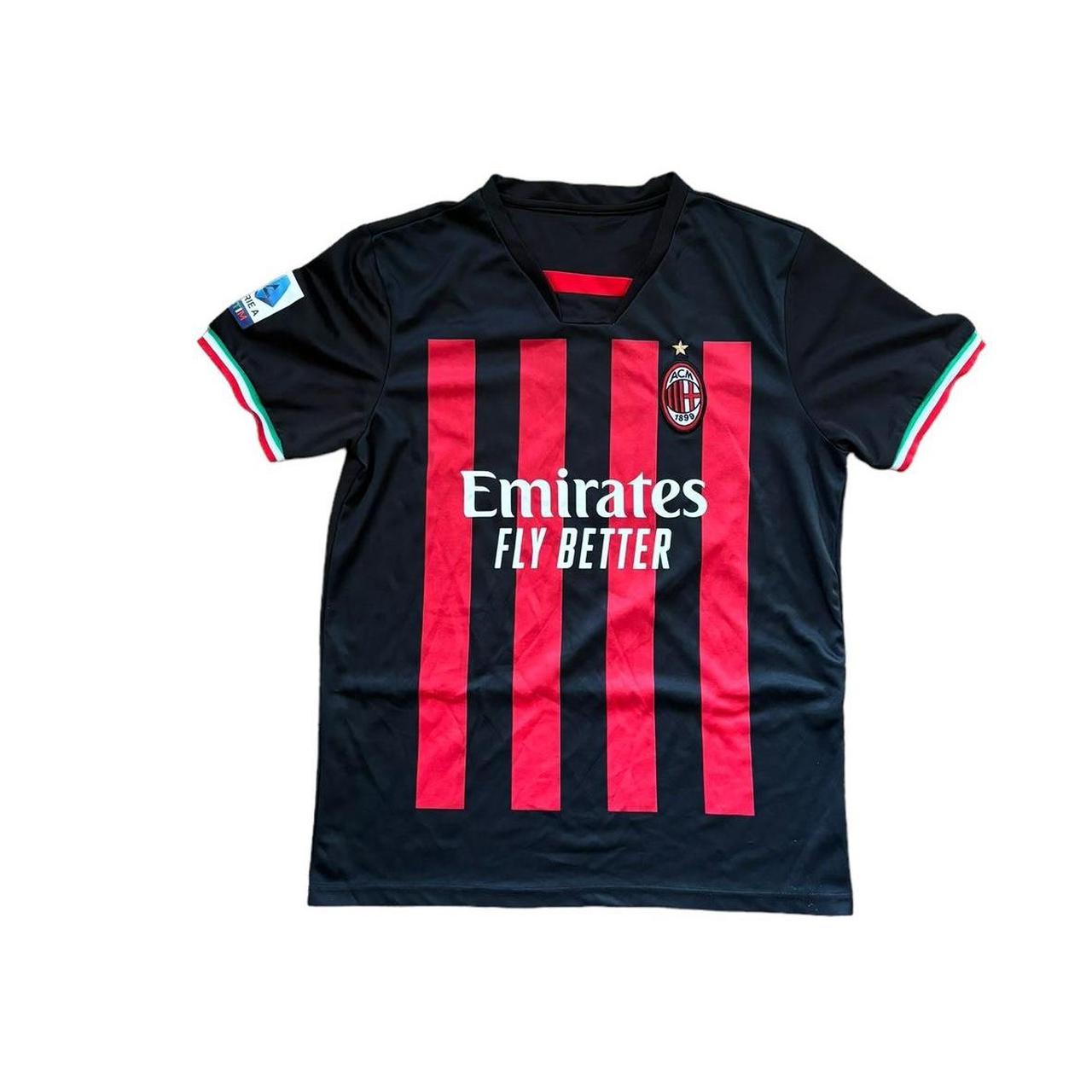 AC Milan 2021-2022 Home Soccer Jersey Tuff Jersey -... - Depop