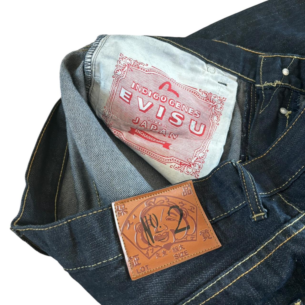 Evisu Japanese Selvedge Indigo Denim sick back... - Depop