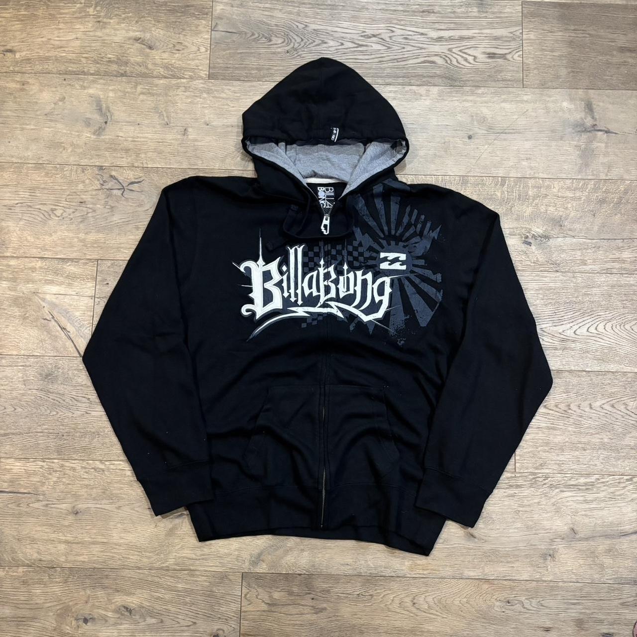 y2k Billabong Cross Body Logo Zip Up sick design -... | Depop