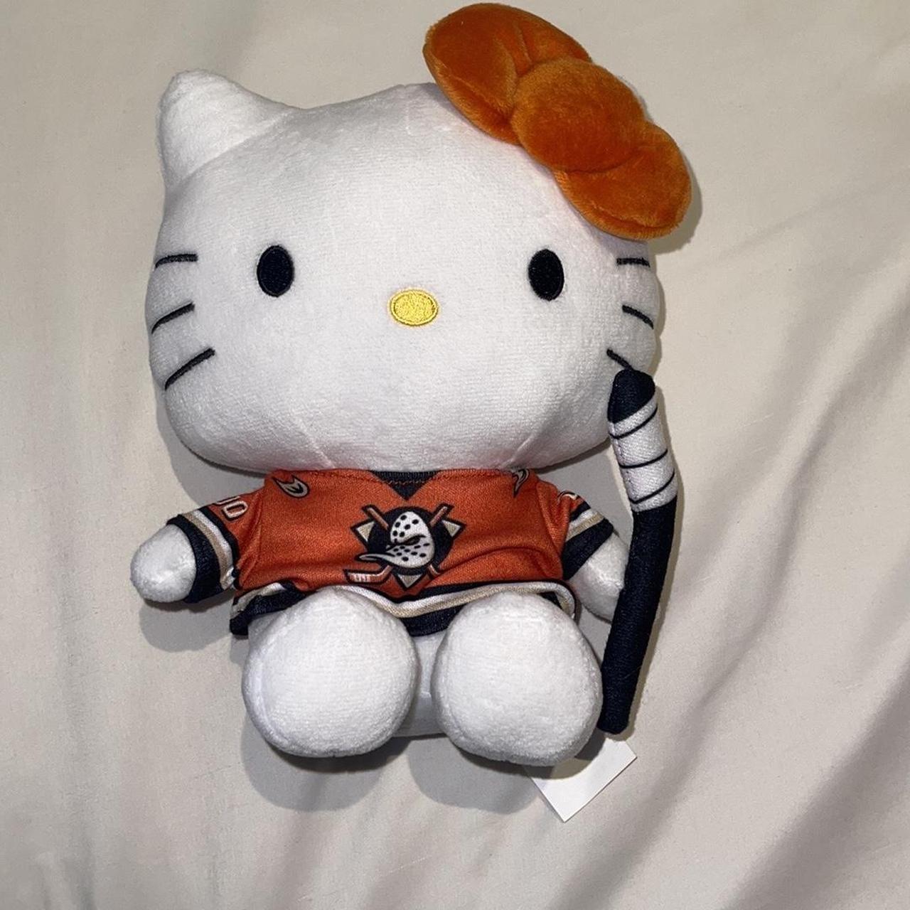 Hello Kitty Sanrio Anaheim Ducks plush toy #hockey... | Depop