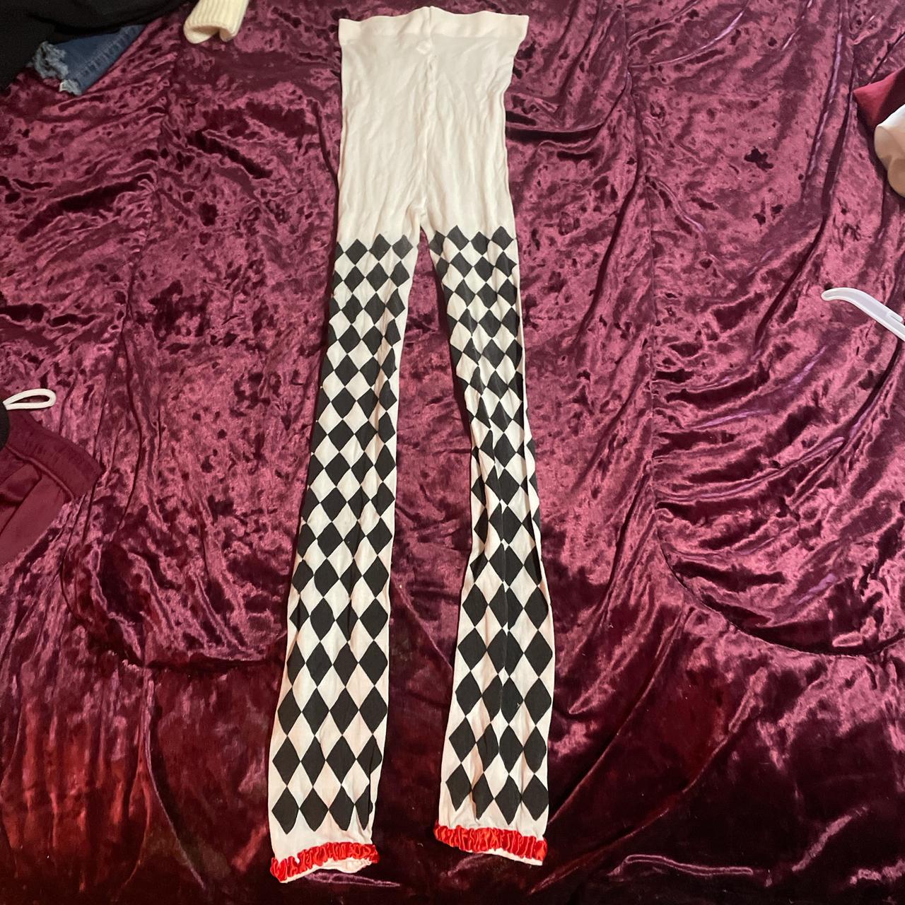 creative and cute clown tights not used, has no rips... - Depop
