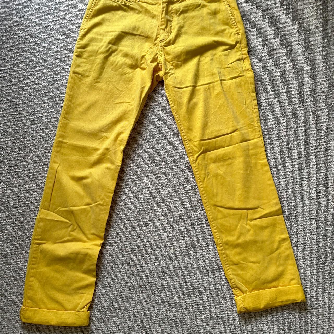 Men's Gap yellow chino trousers. 30 x 30. - Depop