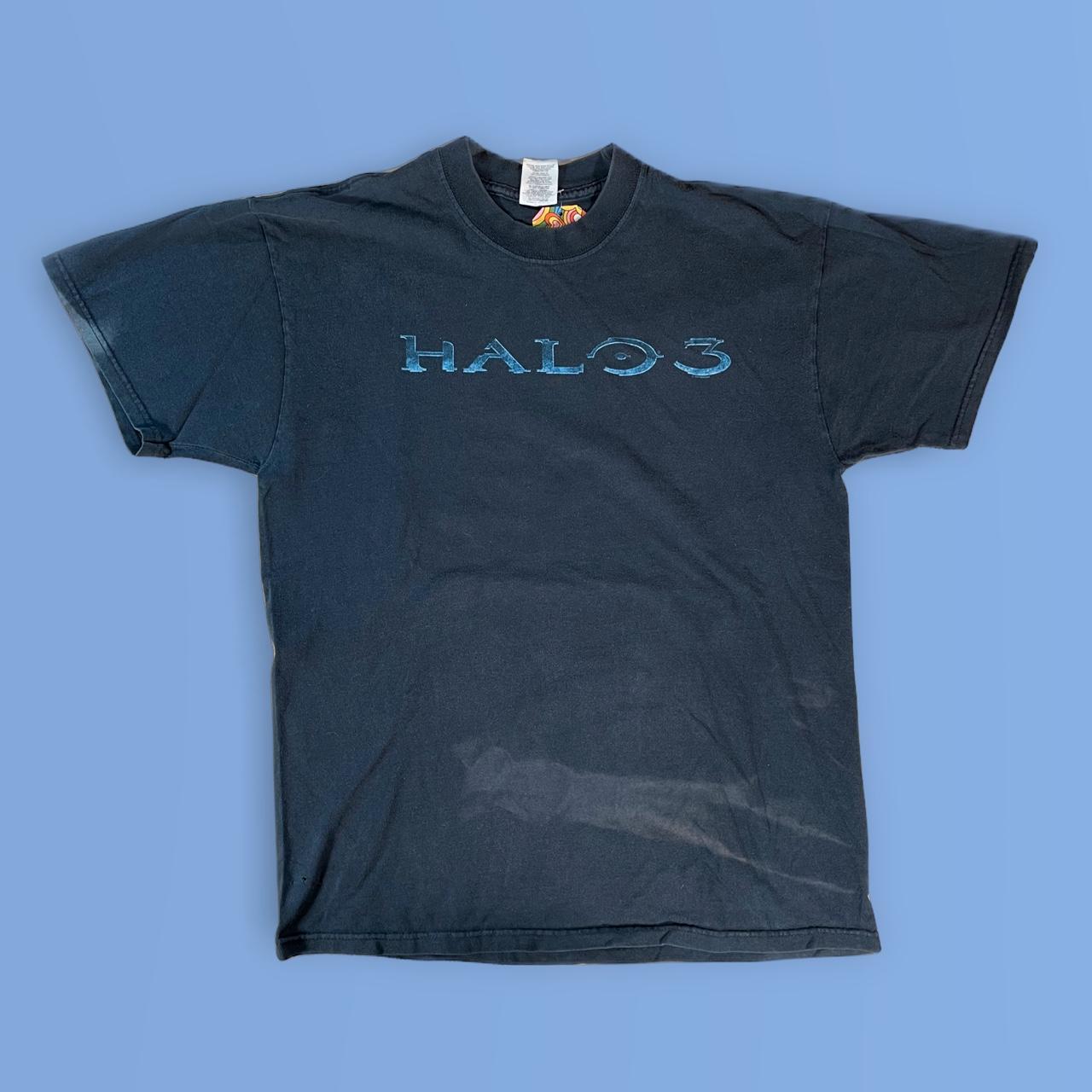 Black Halo 3 t-shirt Jerzees tag, size: Large Fair... - Depop