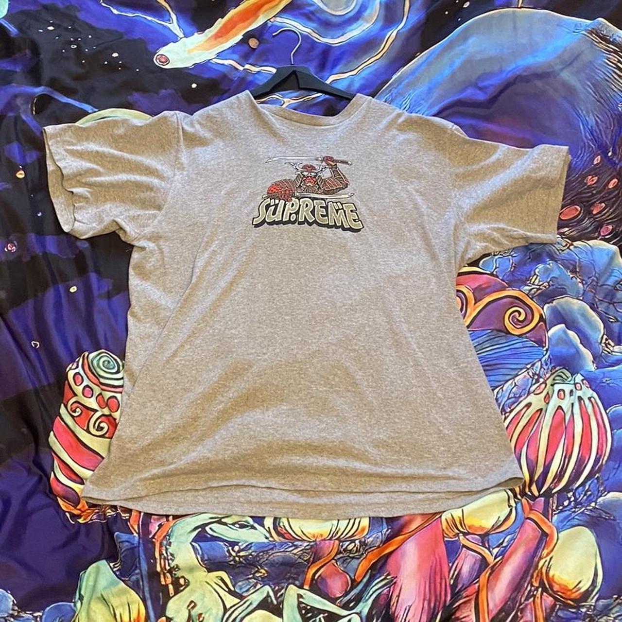 supreme samurai T Large Grey (Is a big large,... - Depop