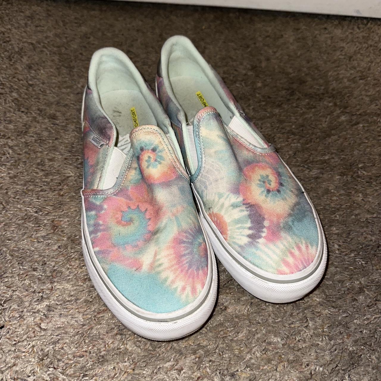 Tie dye vans - Depop