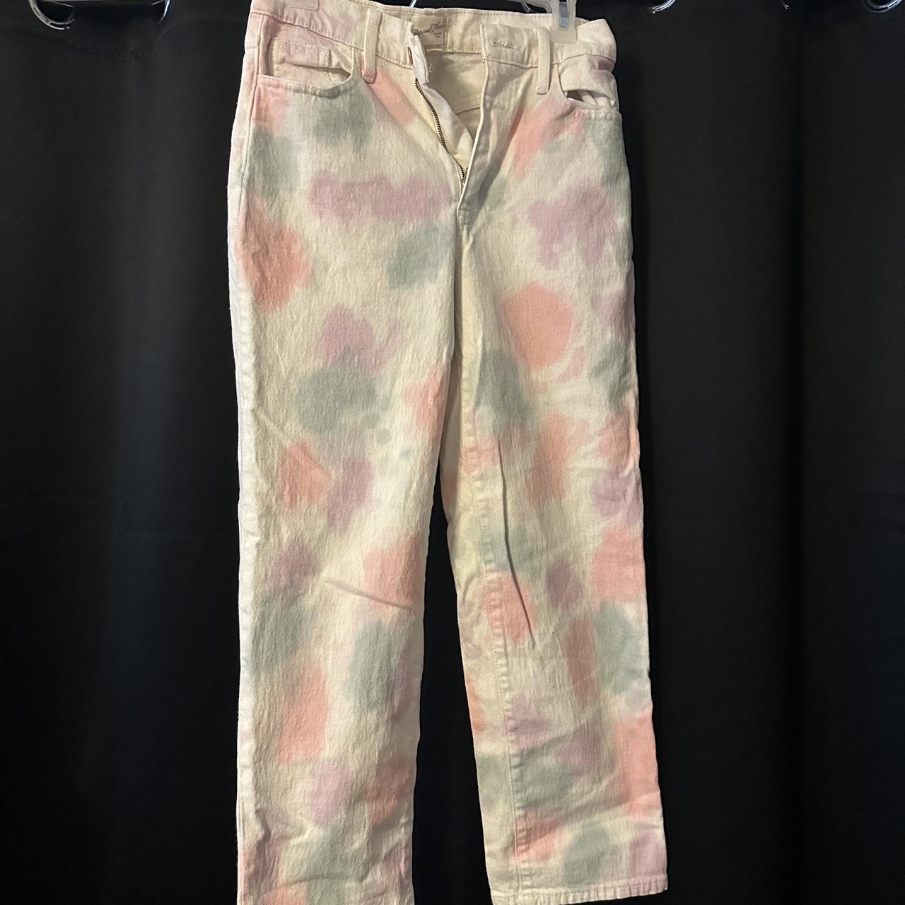 universal thread cotton candy pants worn once,... - Depop