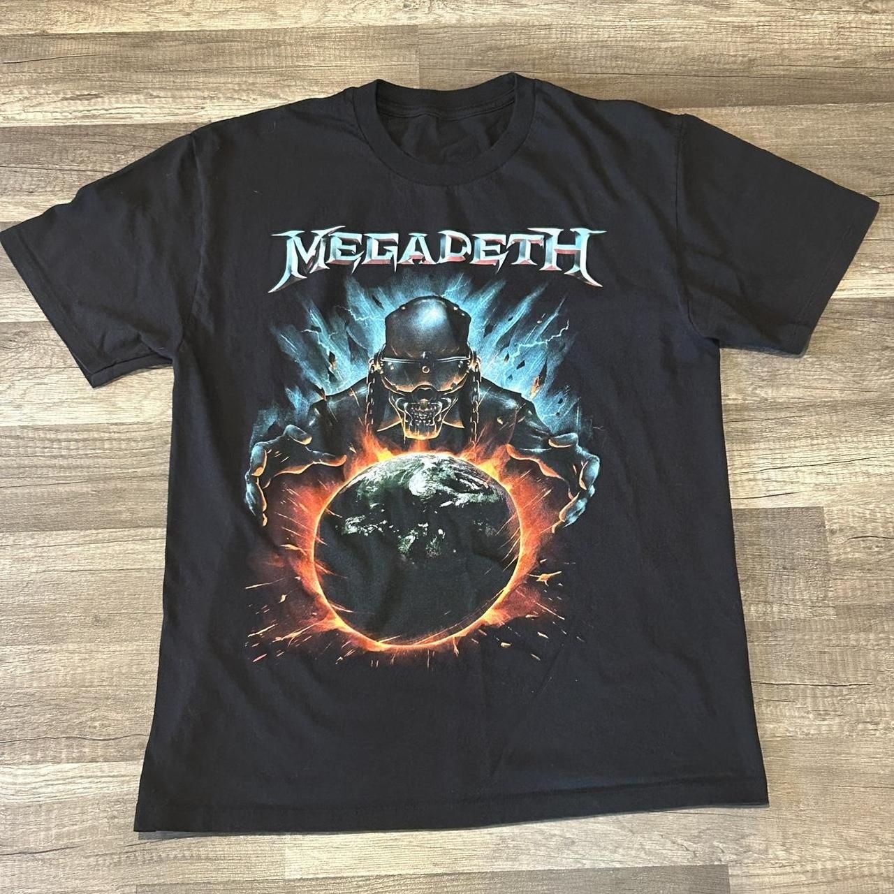 2000s MegaDeth Tee Shirt with Crazy Graphic -No... - Depop